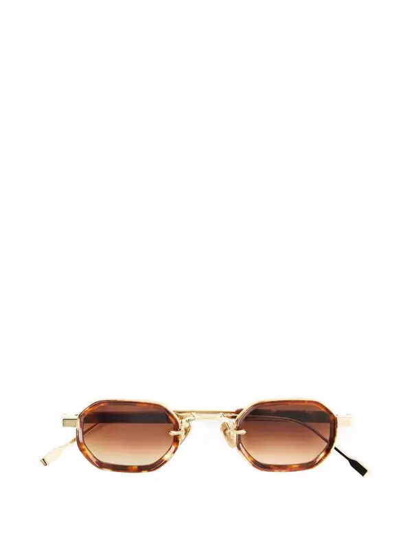 SATO EYEWEAR Geometric-frame Tortoiseshell Sunglasses