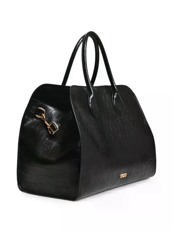 Essentiel Antwerp Katarina Croc-effect Tote Bag - Black