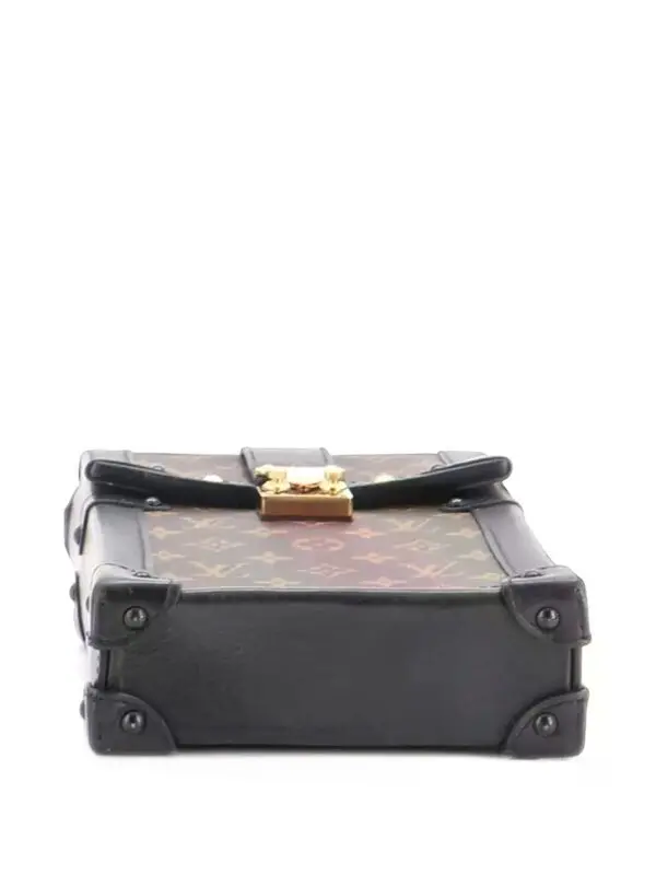 LOUIS VUITTON Vertical Trunk Pochette Monogram Canvas Crossbody Bag - Brown