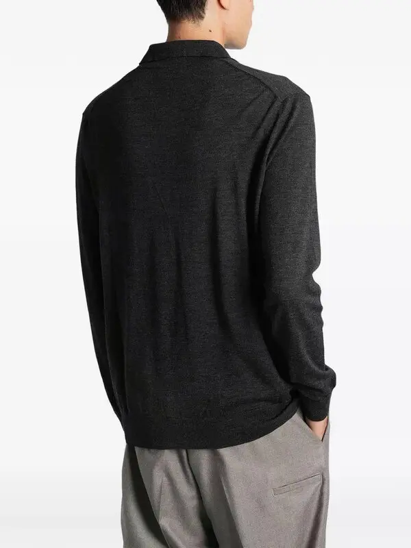 BALLANTYNE Long-sleeve Polo Collar Sweater