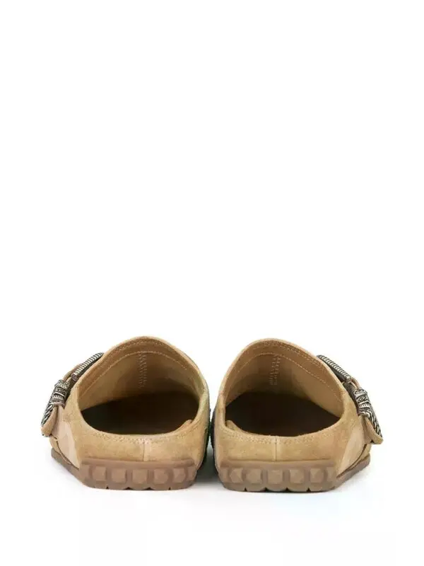 Ash Texas Buckle-fastening Mules