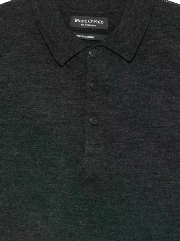 Marc O'polo Long-sleeved Wool Polo Shirt