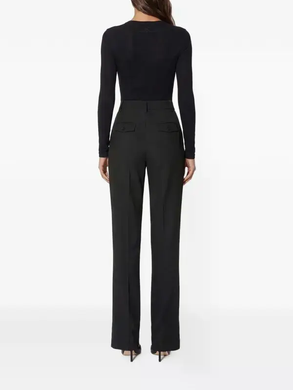 Elisabetta Franchi Flowing Gabardine Trousers