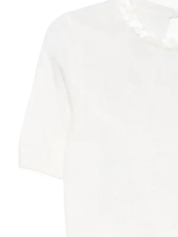 SEMICOUTURE Sequin-embellished Short-sleeve T-shirt