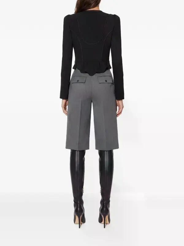 Elisabetta Franchi Jacket In Double Layer Crêpe And Satin Fabrics