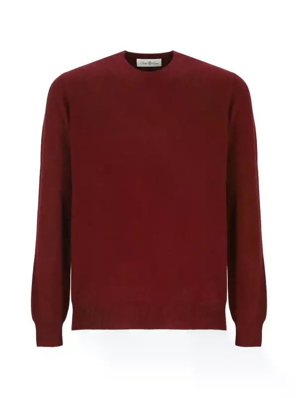 DELLA CIANA Crew-neck Ribbed-trim Sweater