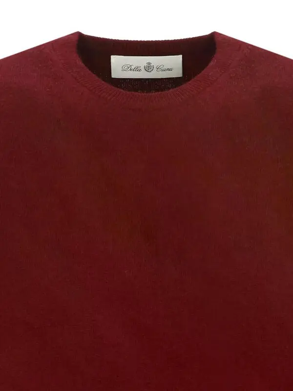 DELLA CIANA Crew-neck Ribbed-trim Sweater