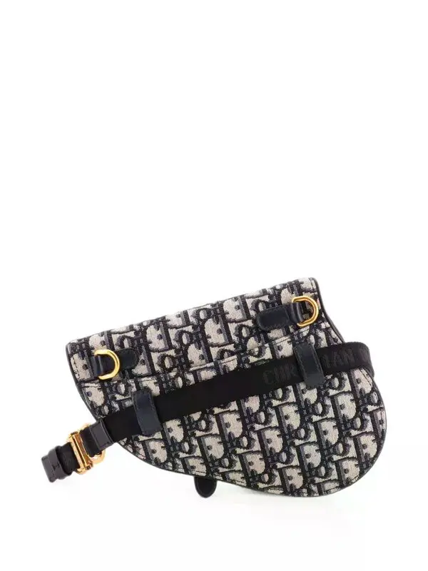 Dior Saddle Oblique Canvas Belt Bag