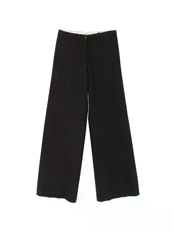 NINE:INTHE:MORNING Wide-leg Wool Trousers - Grey