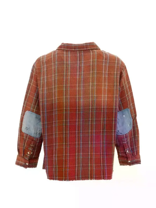 FOUND Plaid Denim Shirt