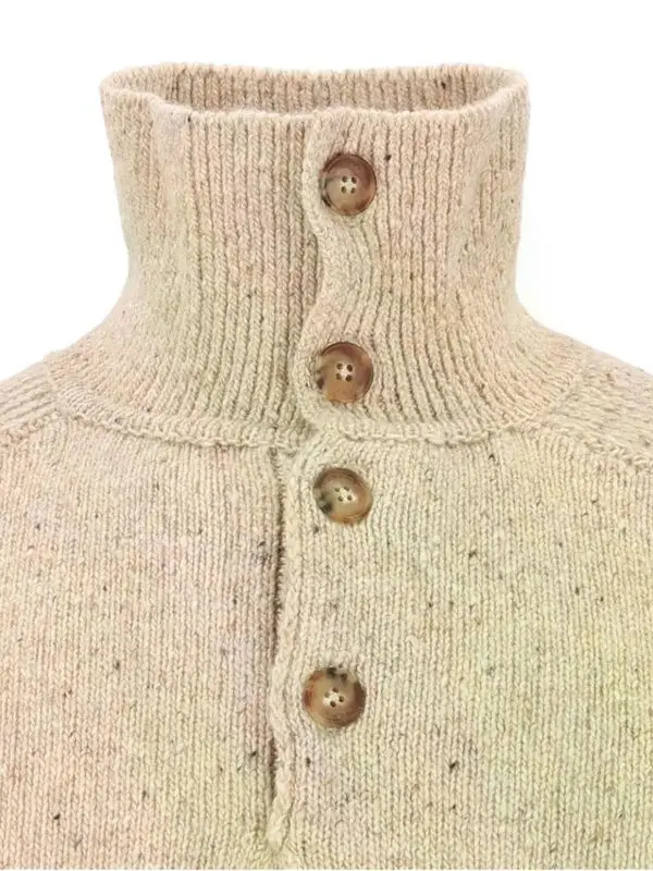 MARANT Button-up Flecked Sweater