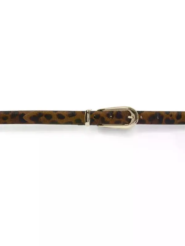 Orciani Leopard-print Calf Hair Belt