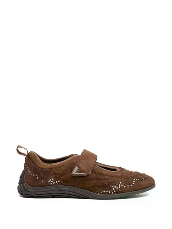 Ash Madga Studs Low-top Sneakers - Brown
