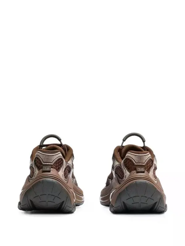 Ash Dragon Panelled Low-top Sneakers - Brown