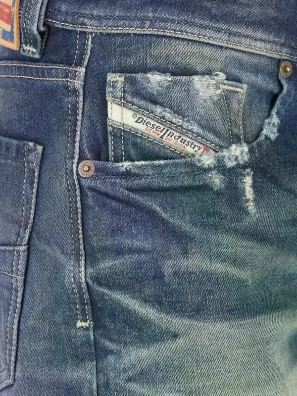 DIESEL® Distressed Faded Jeans