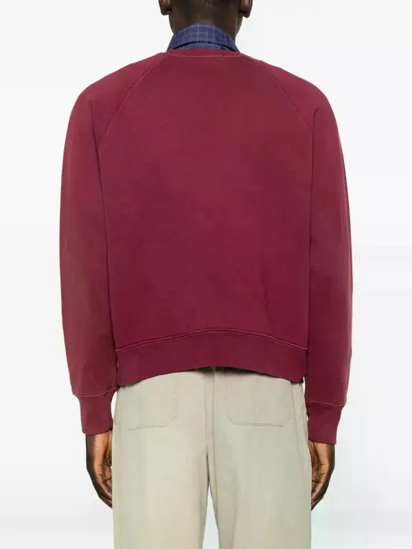 WILLY CHAVARRIA Logo-print Raglan-sleeve Sweater