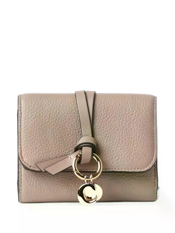 Chloé Alphabet Leather Wallet - Neutrals