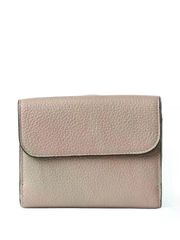 Chloé Alphabet Leather Wallet - Neutrals