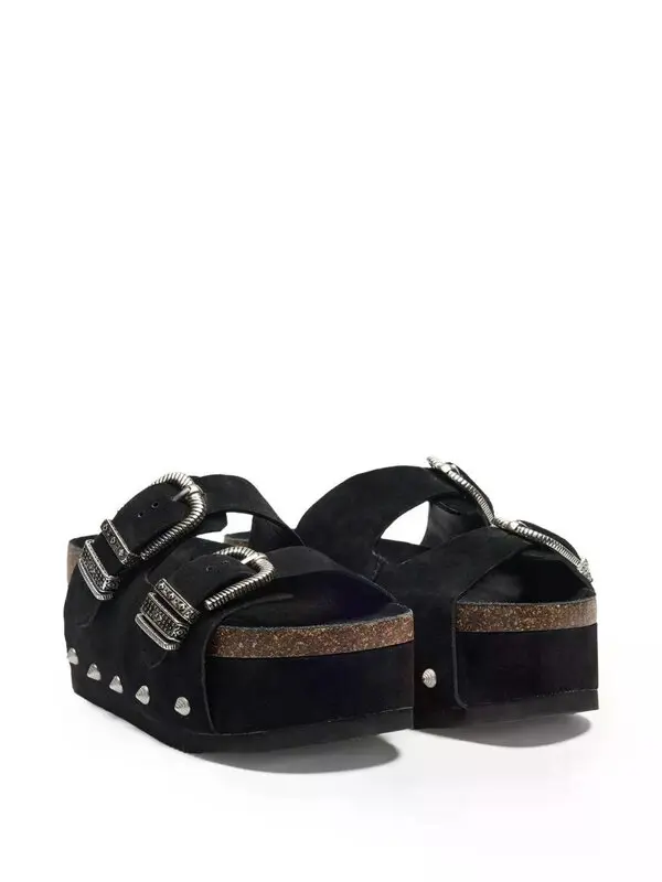Ash Mystic Studded Platform Sandals
