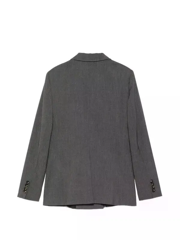 CENERE GB Double-breasted Peak-lapel Blazer