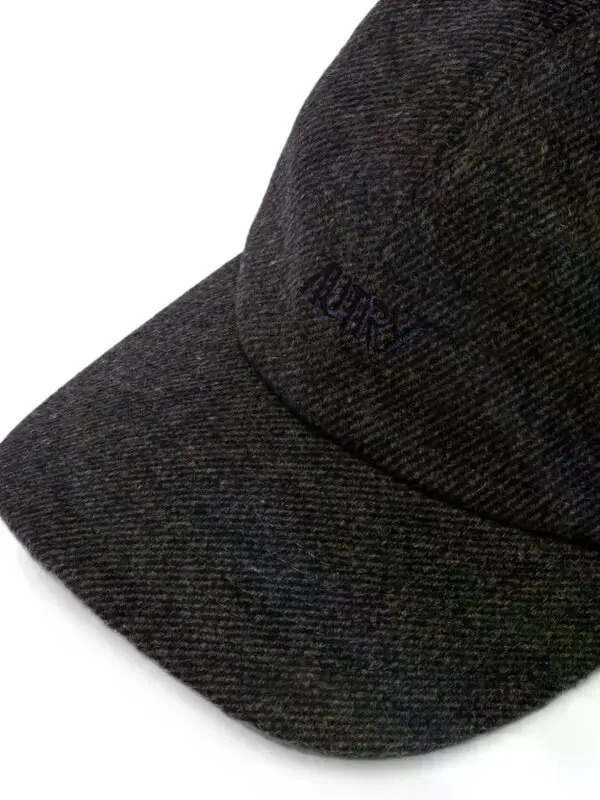 AUTRY Logo-embroidered Herringbone Baseball Cap