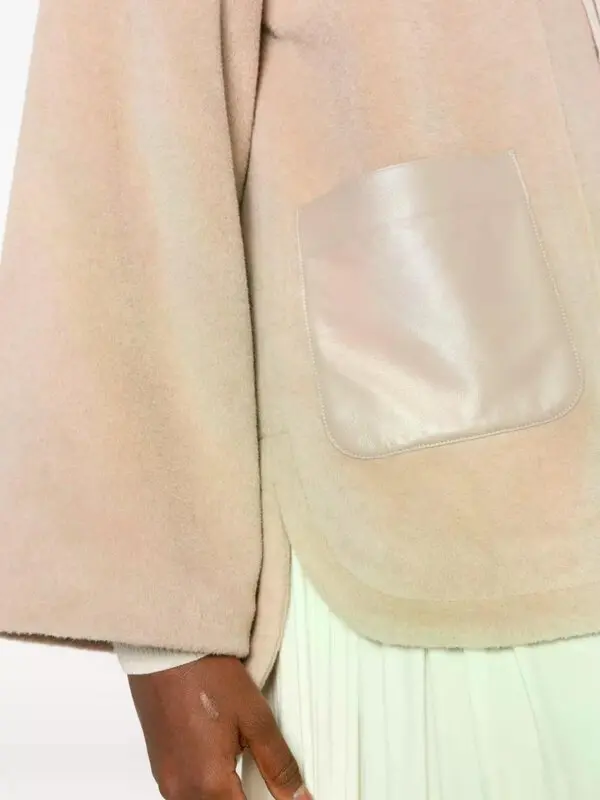 Fabiana Filippi Hooded Leather-patch Coat