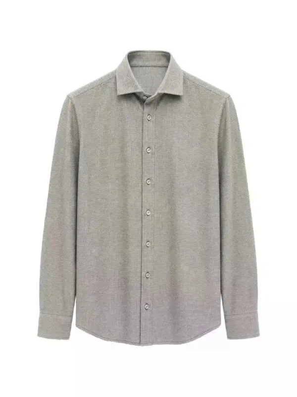 BASTONCINO Textured Button-front Shirt