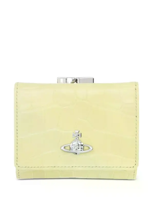 VIVIENNE WESTWOOD Croc-effect Wallet - Yellow
