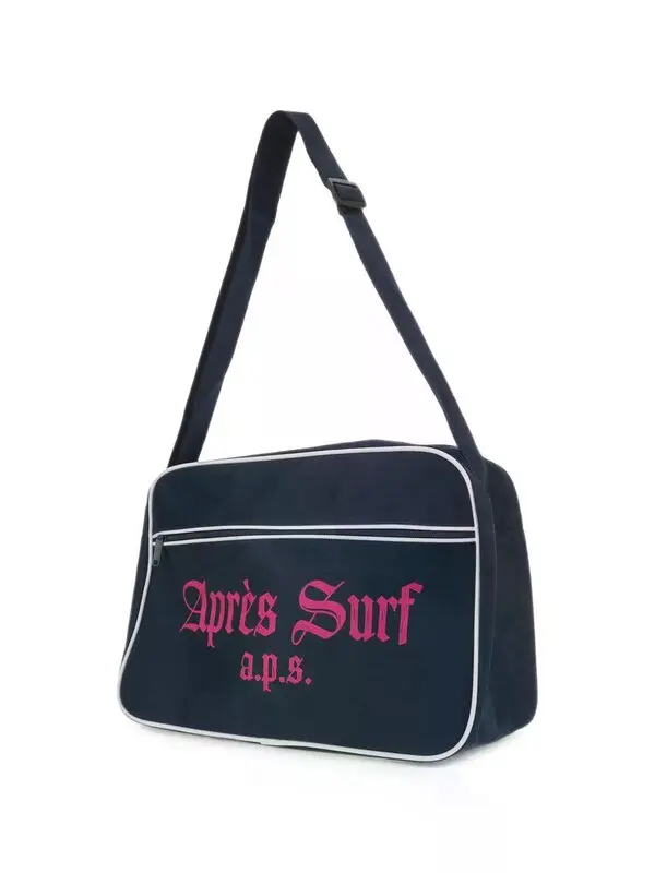 APRES SURF Logo-print Contrast-trim Shoulder Bag