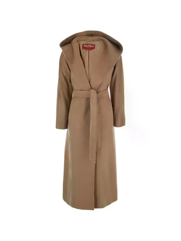 Max Mara Hooded Belted Coat