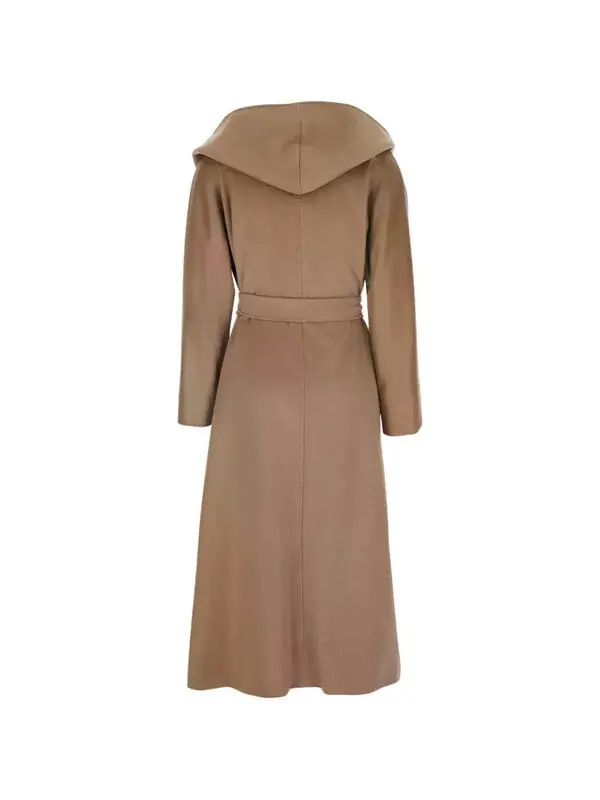 Max Mara Hooded Belted Coat