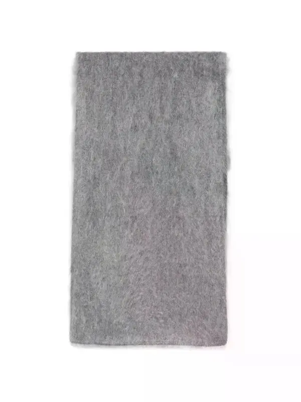 Seventy Brushed-knit Scarf - Grey