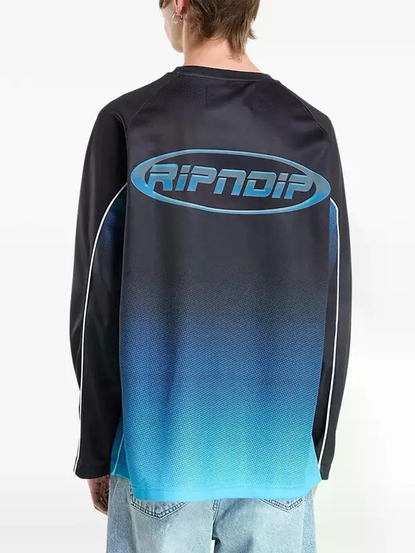 RIPNDIP Gradient-effect Raglan-sleeve T-shirt