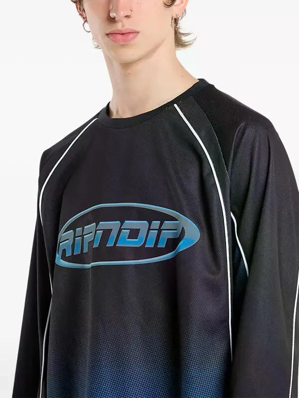 RIPNDIP Gradient-effect Raglan-sleeve T-shirt