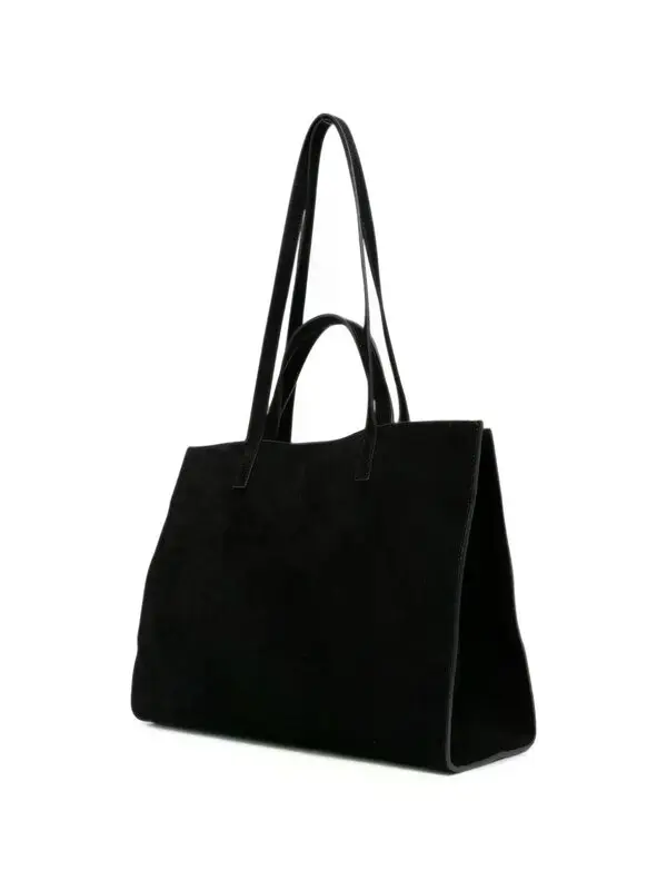 MC2 SAINT BARTH Logo-embroidered Suede Tote Bag