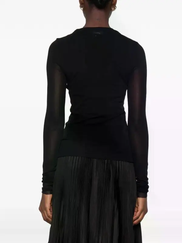 MEIMEIJ Sheer-panel Long-sleeve T-shirt