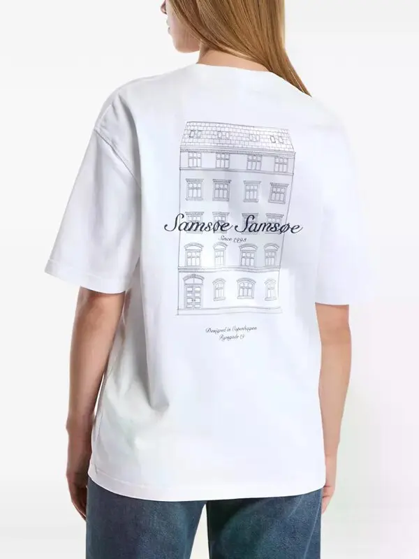 Samsøe Samsøe Sauni Logo-print Cotton T-shirt