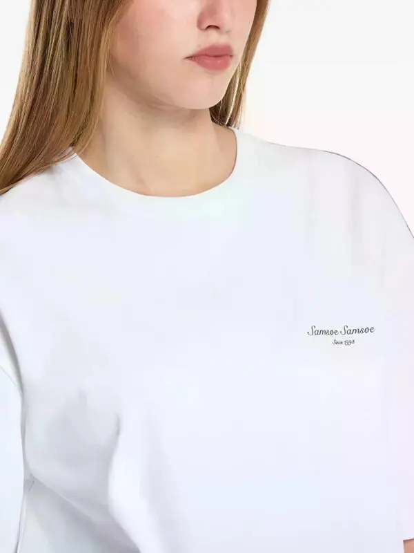 Samsøe Samsøe Sauni Logo-print Cotton T-shirt