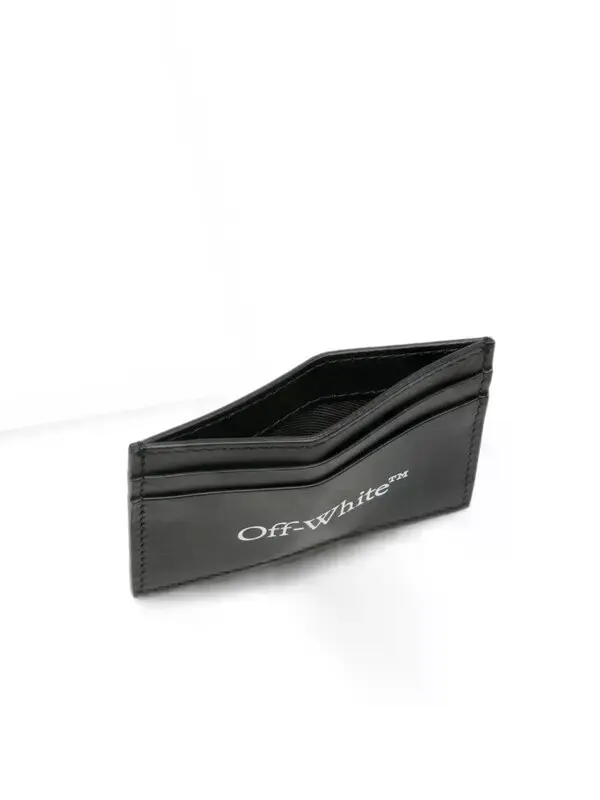 Off-White Bookish Logo-print Leather Cardholder