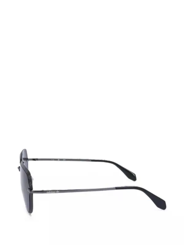 Adidas Monogram-print Pilot-frame Sunglasses