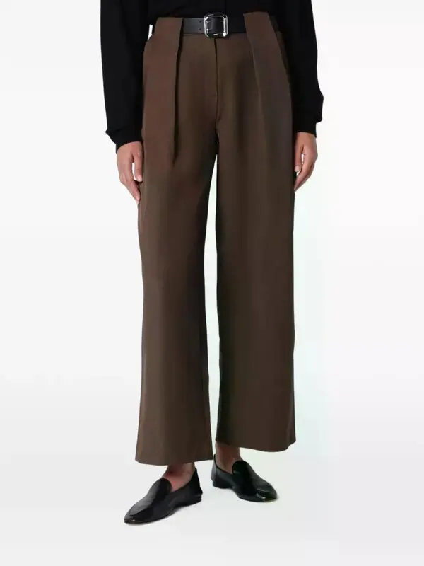 Source Unknown Matteo Belted Tuck Trousers