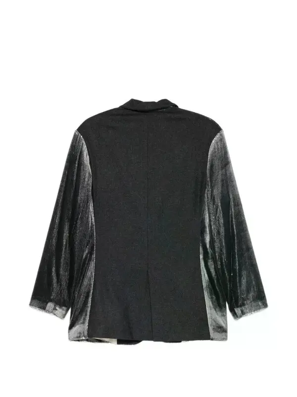 ALYSI Metallic-effect Shawl-lapel Jacket