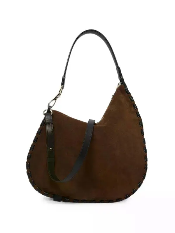 Orciani Medium Chaos Whipstitch Leather Tote Bag - Brown