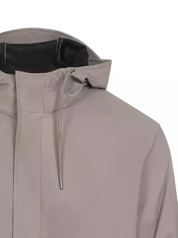 Rains Drawstring-hood Fishtail Jacket