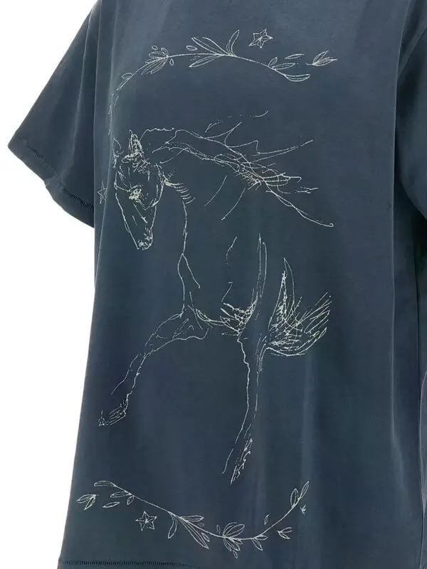 FOUND Horse-print T-shirt