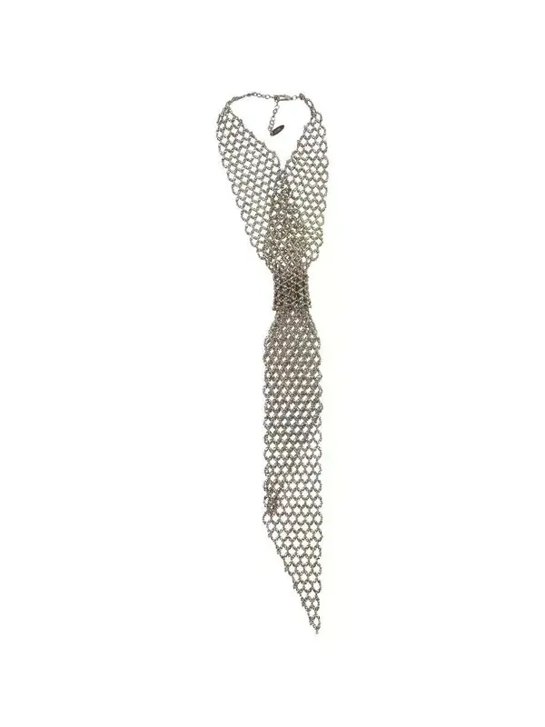 Brunello Cucinelli Beaded Sterling Tie