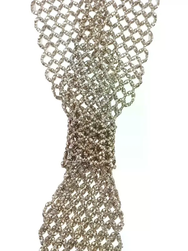 Brunello Cucinelli Beaded Sterling Tie