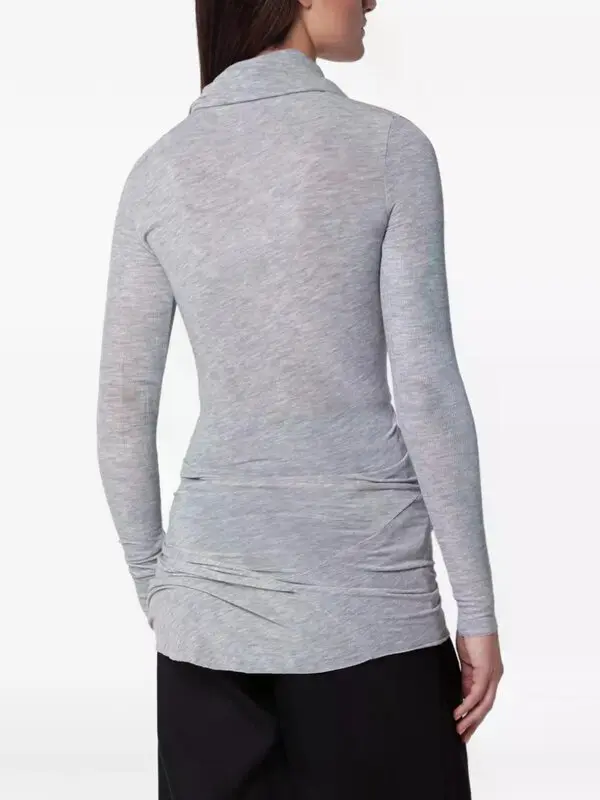 Source Unknown Folgore Asymmetric-draped Blouse - Grey