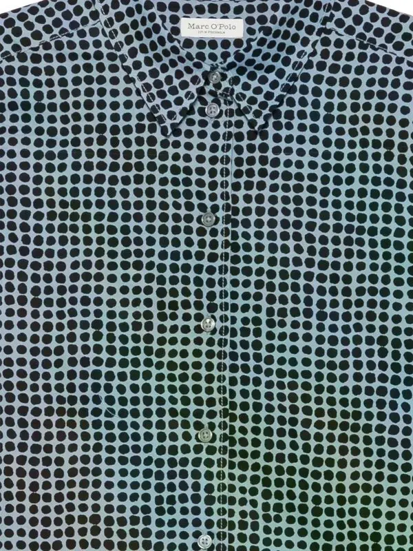 Marc O'polo Polka-dot Cotton Shirt - Blue