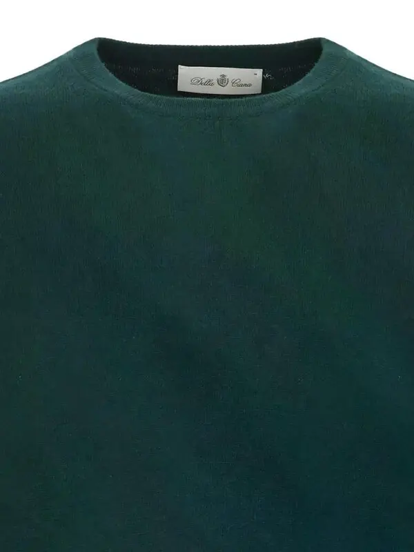 DELLA CIANA Crew-neck Ribbed-trim Sweater